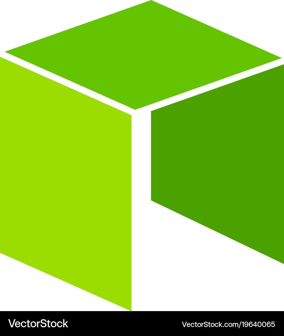 Neo currency flat icon Royalty Free Vector Image