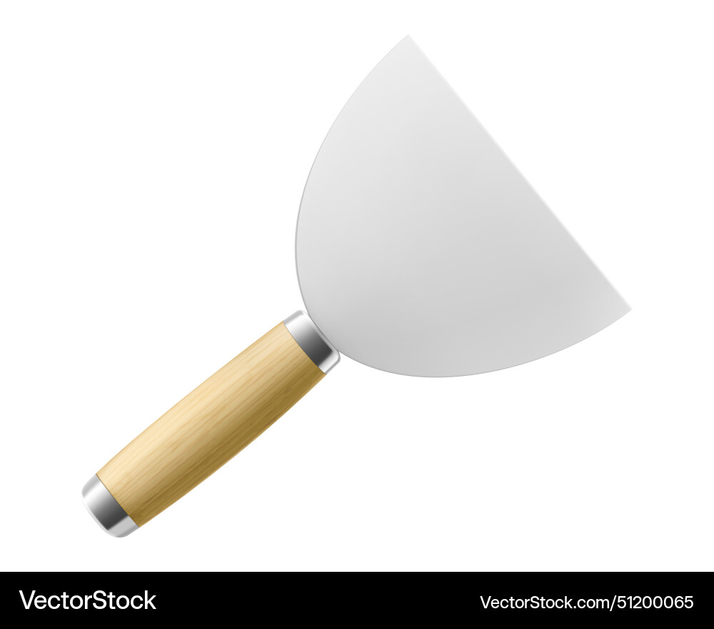 Putty knife isolated on a white background Vector Image