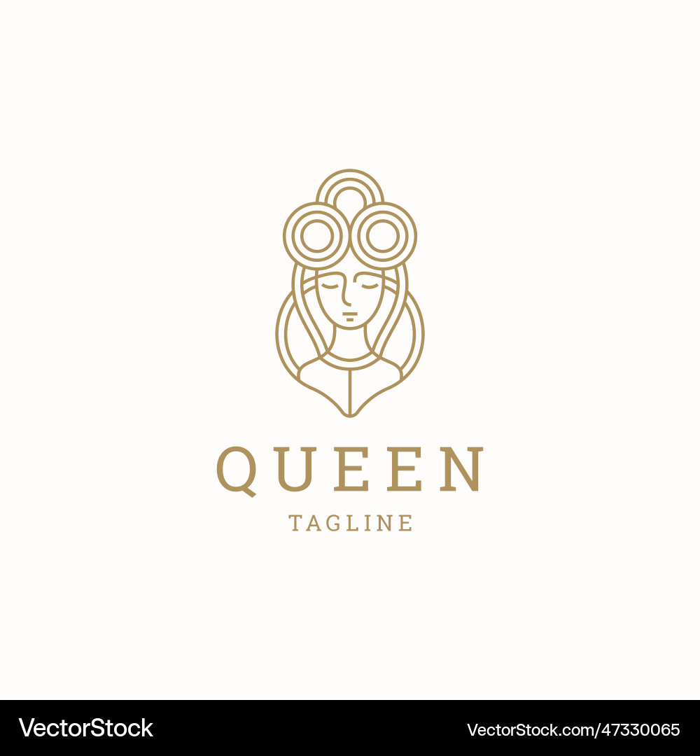Queen logo Royalty Free Vector Image - VectorStock