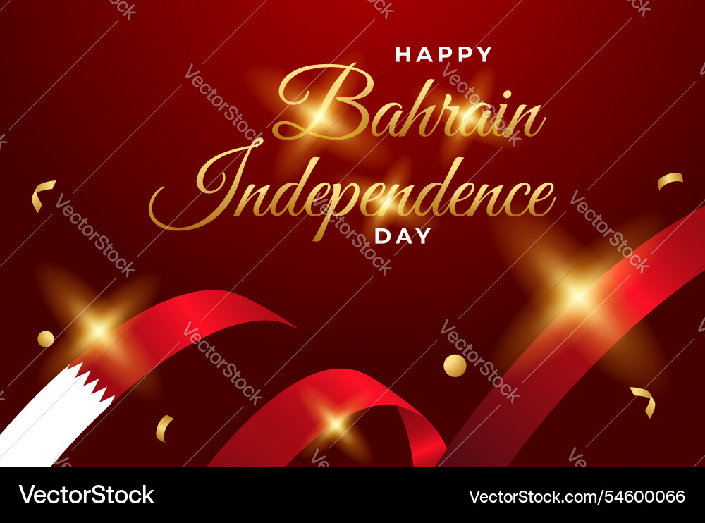 Bahrain independence day design collection Vector Image