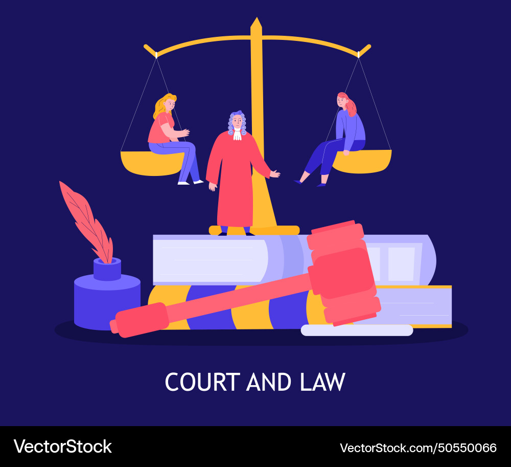 Court law background Royalty Free Vector Image