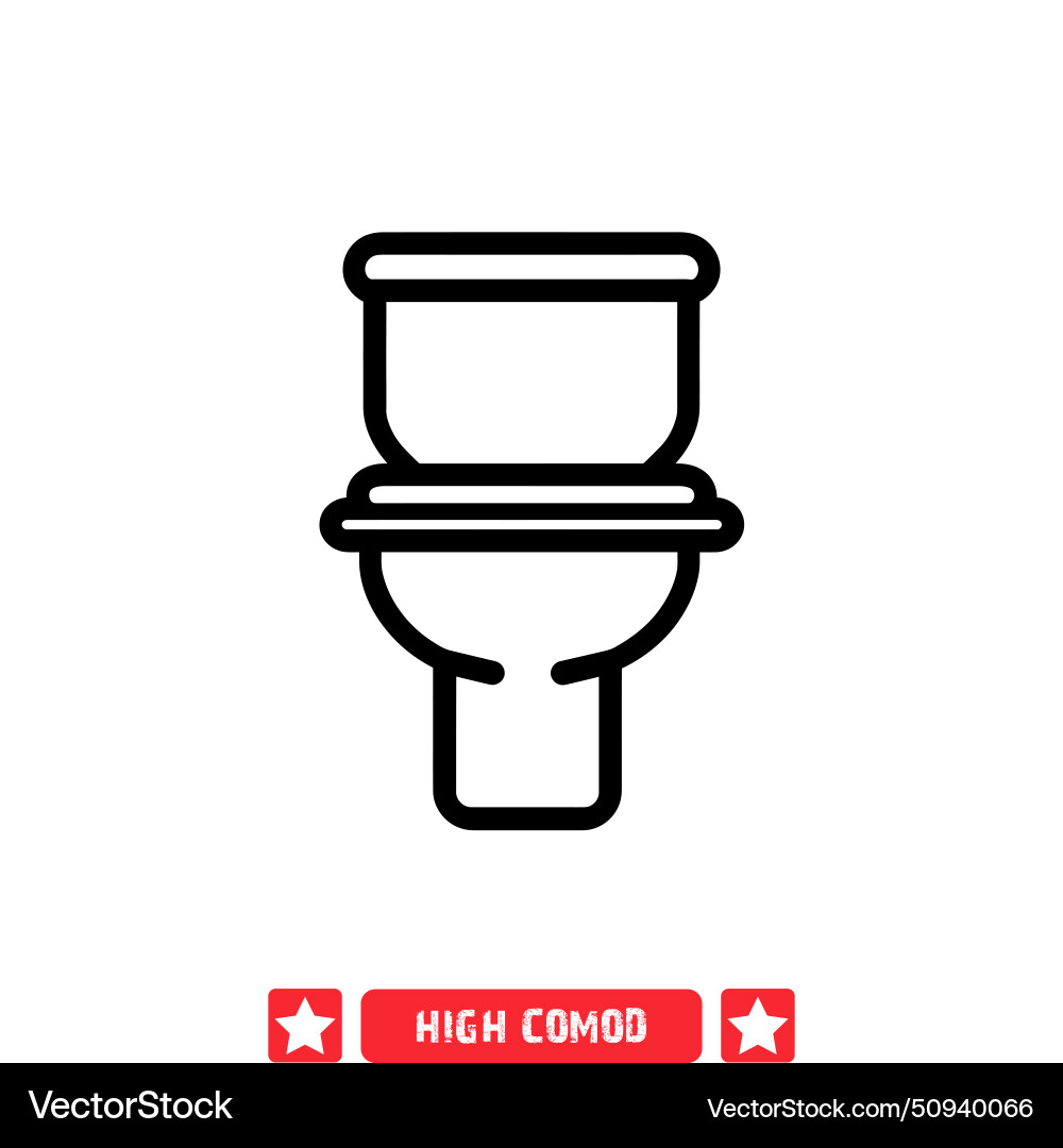Exclusive high commode elevate your interior Vector Image