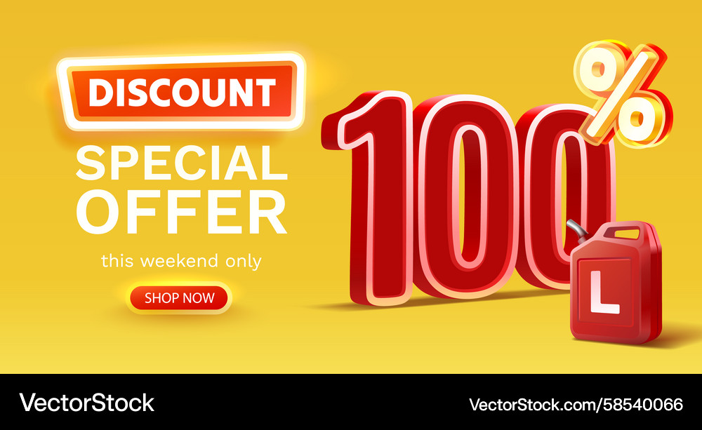 Gasoline Discount - Fuel Station Royalty Free Vector Image