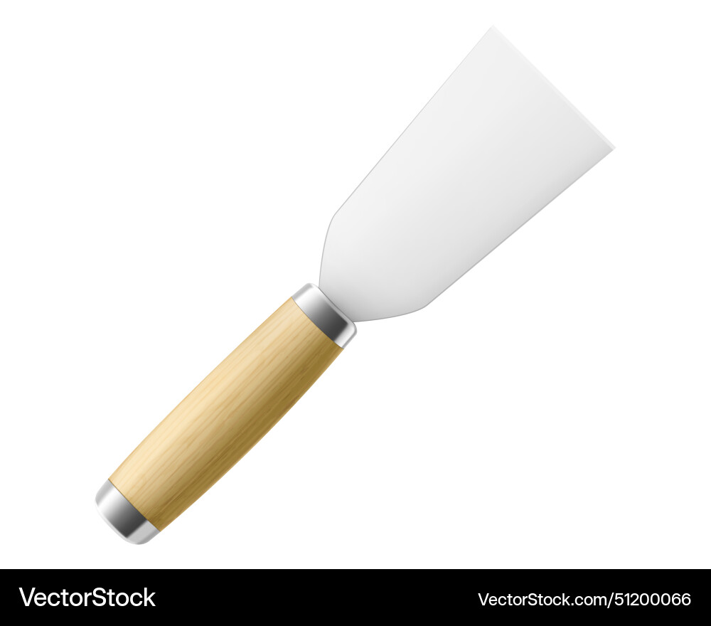 Putty knife isolated on a white background Vector Image