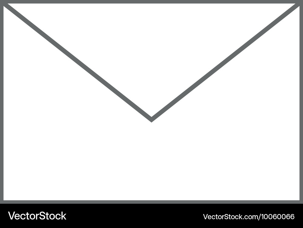 Simple envelope icon Royalty Free Vector Image