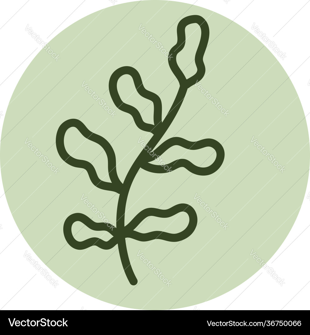 Squishy leaves on a white background Royalty Free Vector