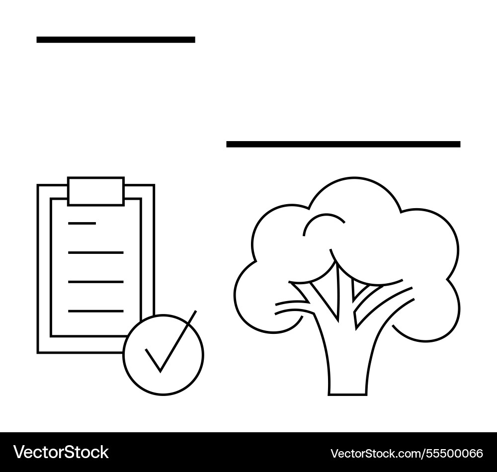 Sustainability checklist and eco-friendly Vector Image