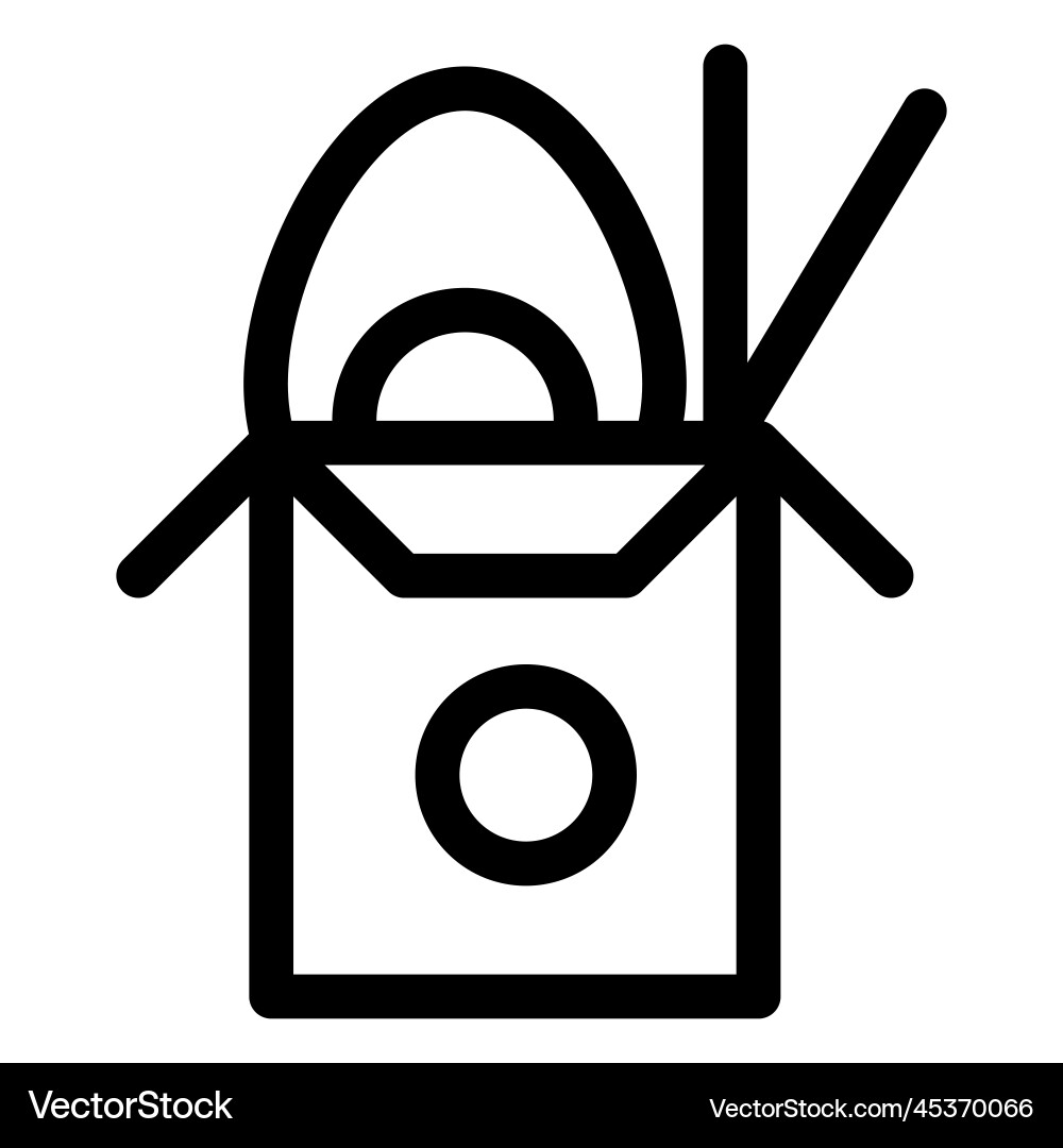 Unsealed box of fresh cooked rice Royalty Free Vector Image