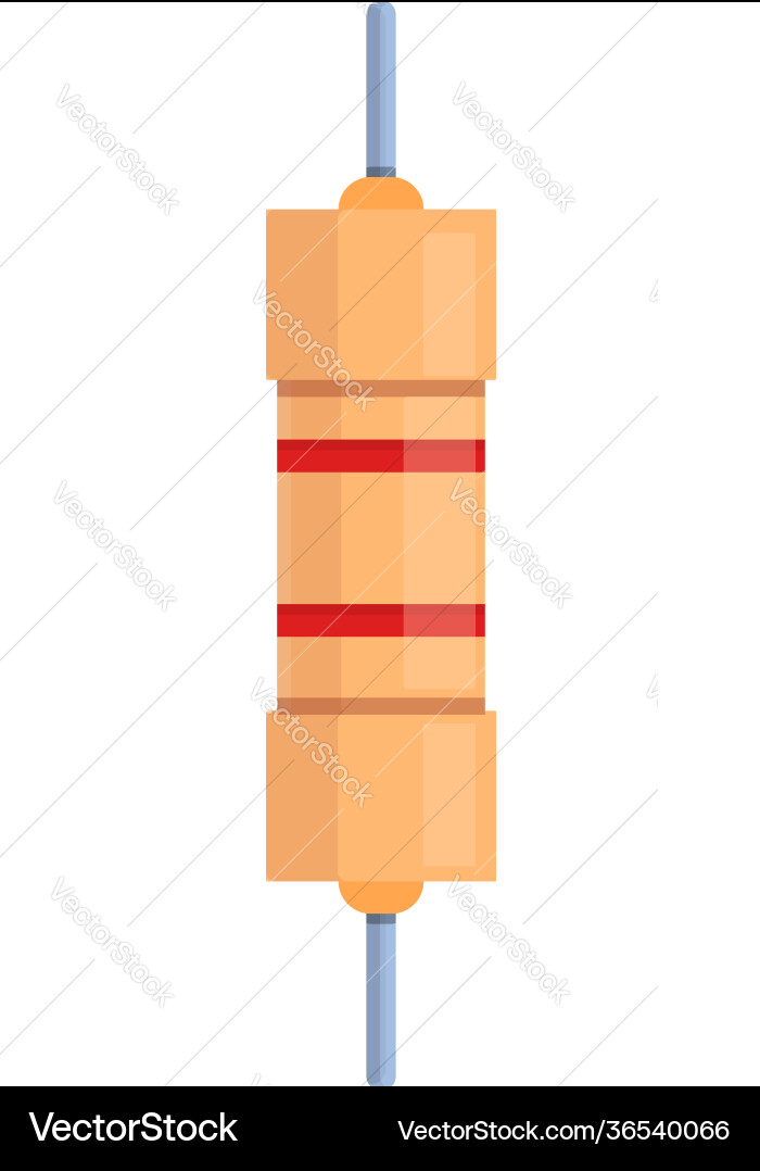 Voltage resistor icon cartoon style Royalty Free Vector