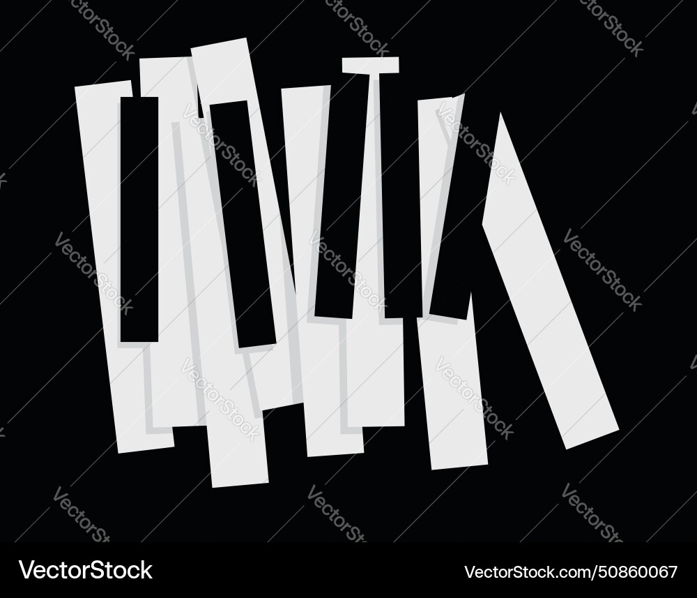 Chaotic piano keys music poster Royalty Free Vector Image