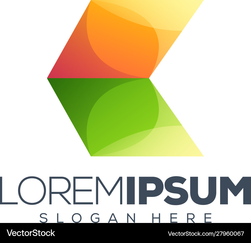 Colorful logo design Royalty Free Vector Image