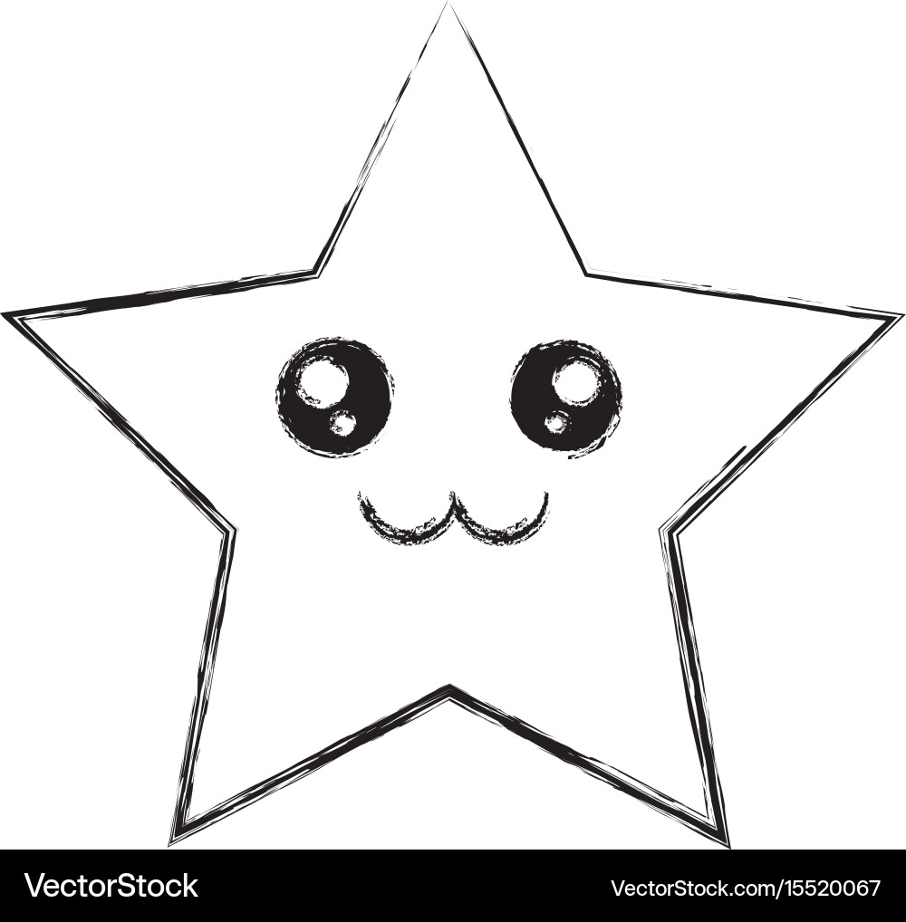 Cute star cartoon Royalty Free Vector Image - VectorStock