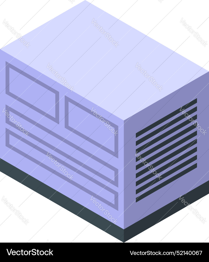 Diesel power generator supplying energy Royalty Free Vector