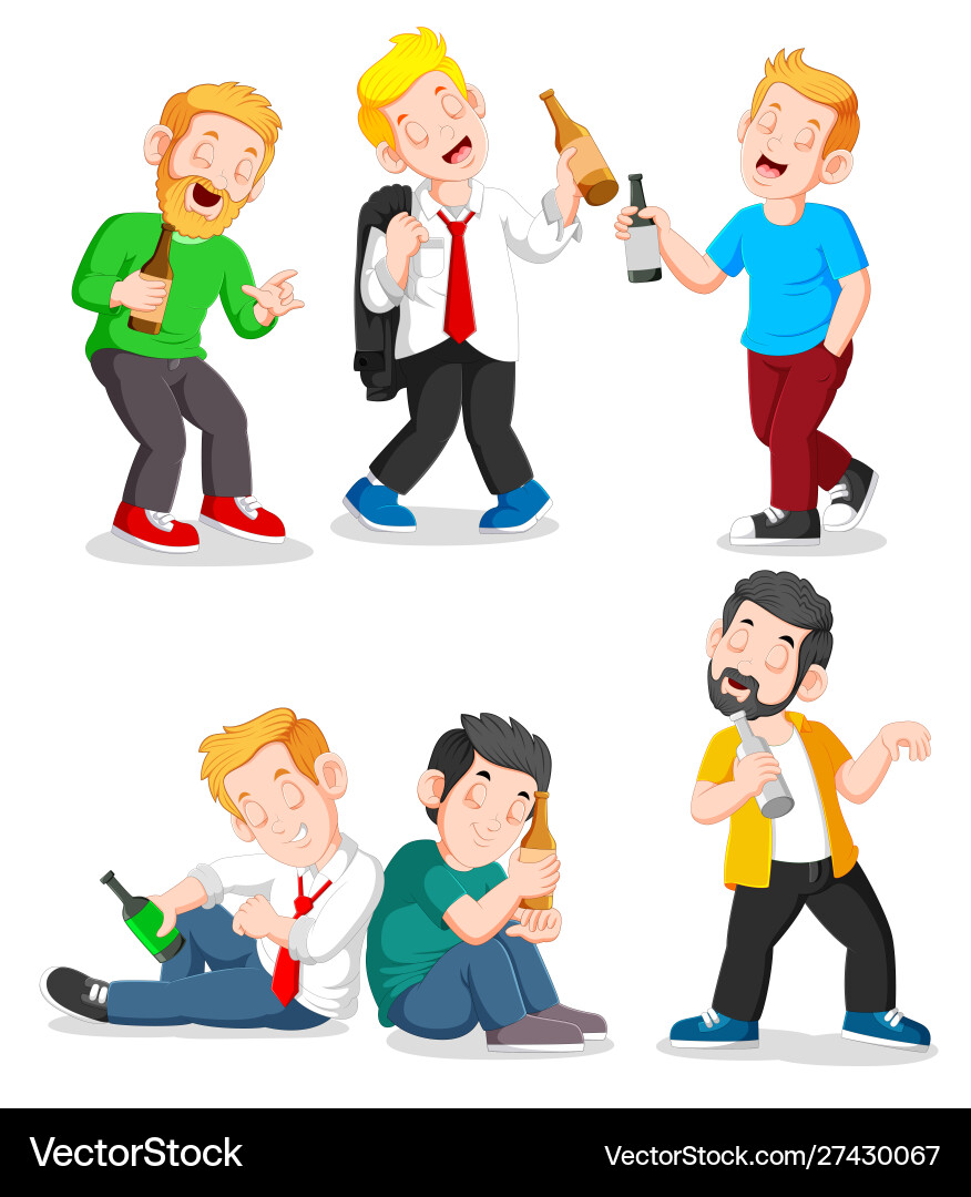 Drunk People Cartoon