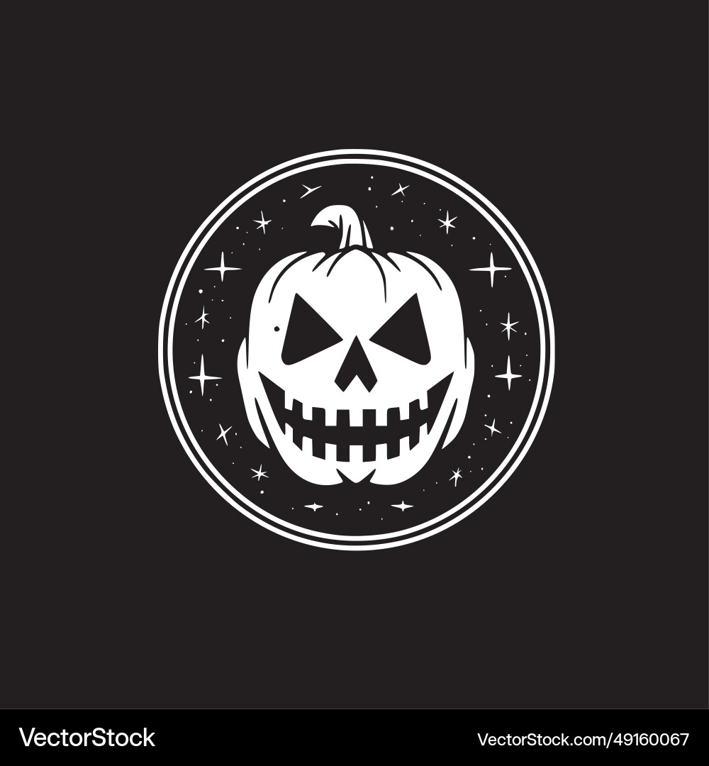 Halloween - black and white Royalty Free Vector Image