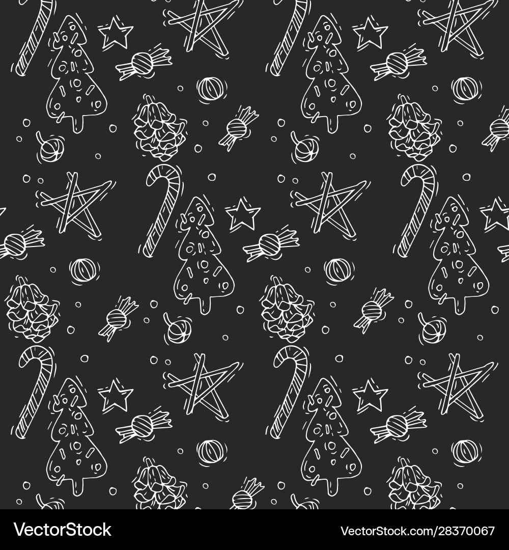 Hand draw design for christmas greetings Vector Image