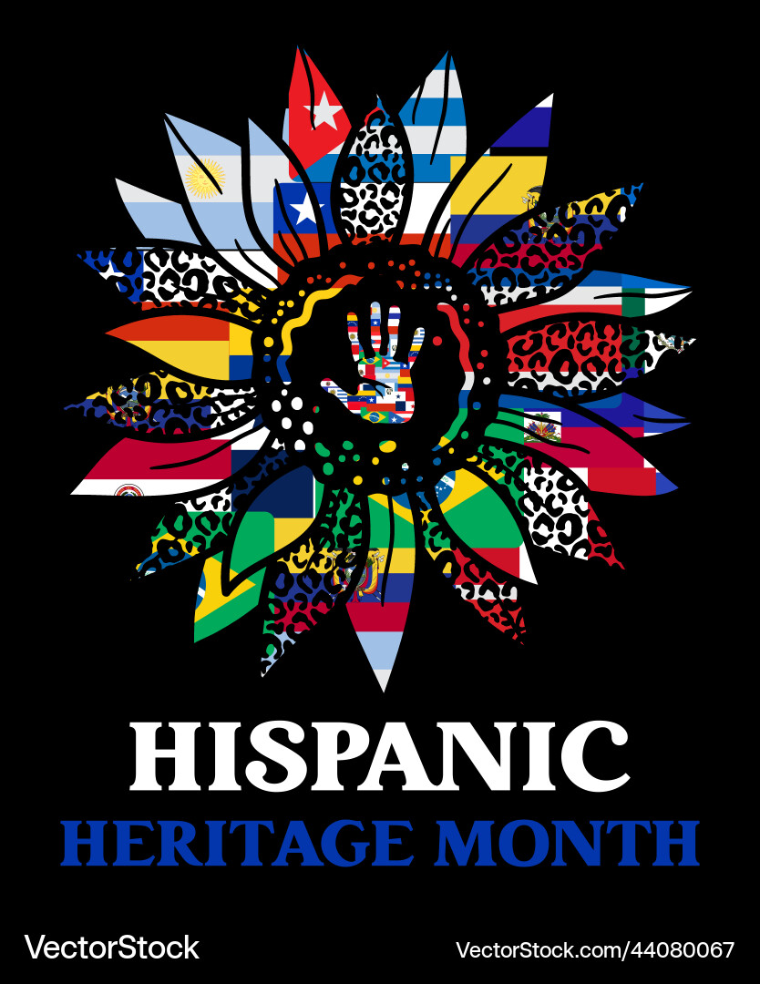 Hispanic heritage month Royalty Free Vector Image