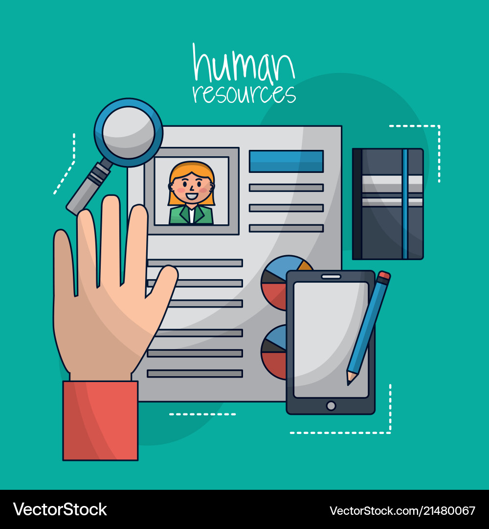Human resources related Royalty Free Vector Image