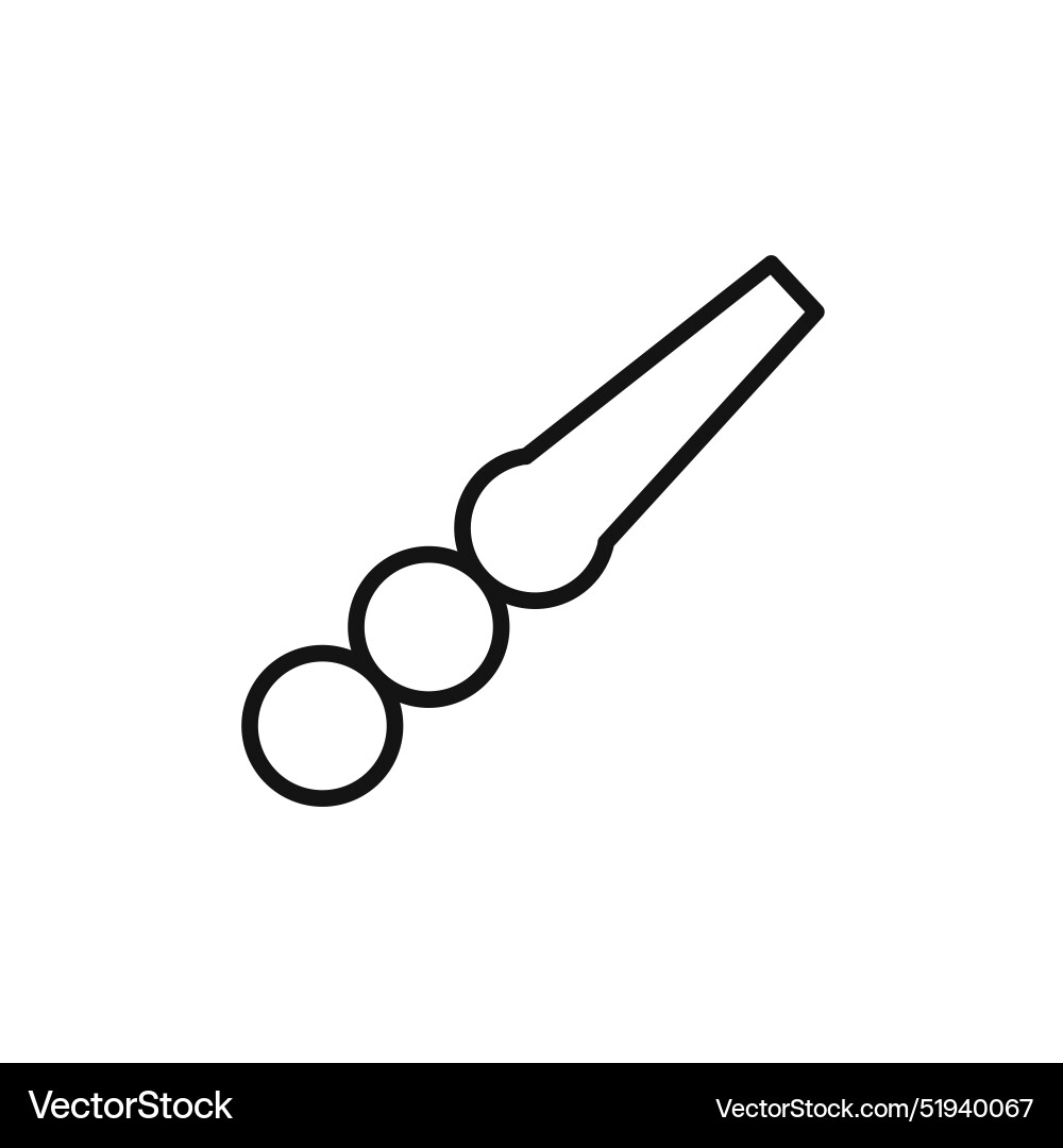 Intraoral icon logo sign outline Royalty Free Vector Image
