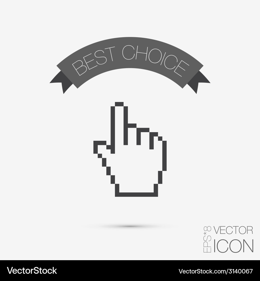 Mouse hand cursor Royalty Free Vector Image - VectorStock