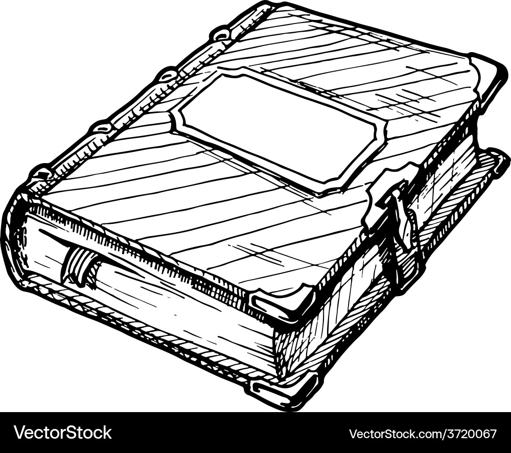 Old book Royalty Free Vector Image - VectorStock