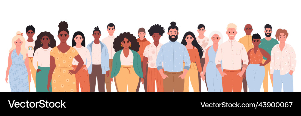 People of different age races appearance Vector Image