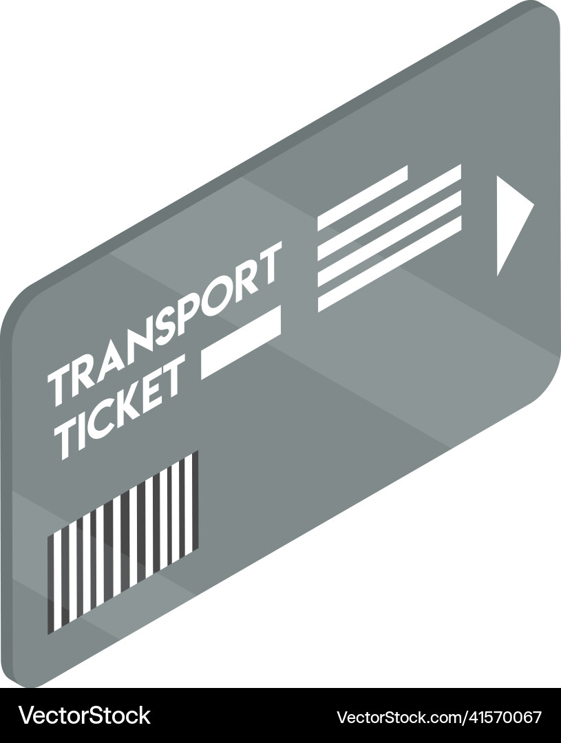 Subway transport ticket Royalty Free Vector Image