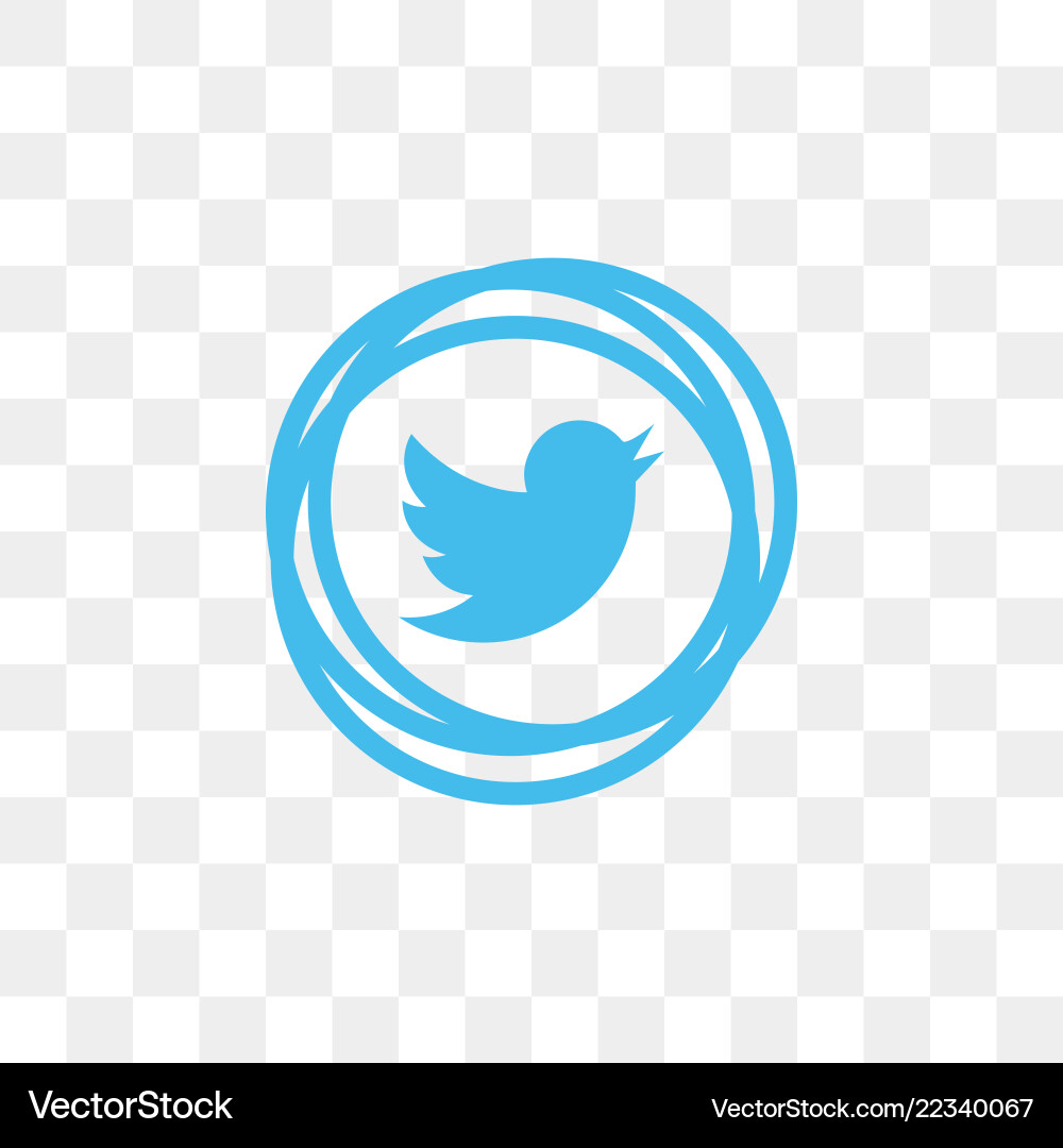 Twitter social media icon design template Vector Image