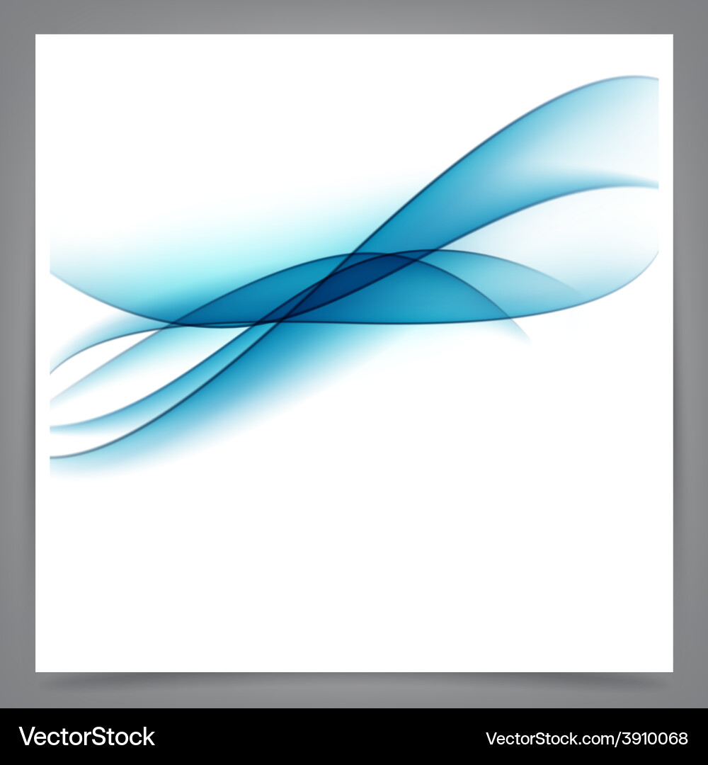 Abstract blue wavy background Royalty Free Vector Image
