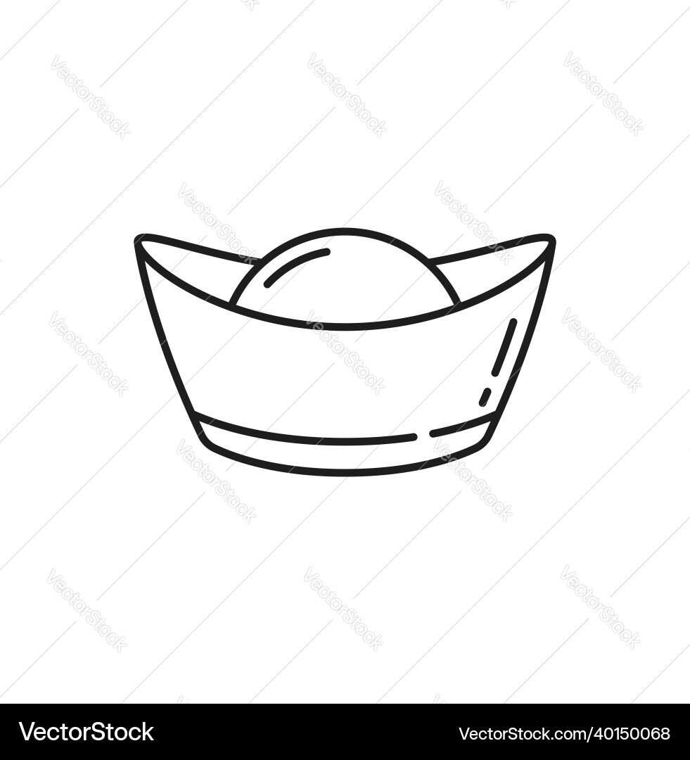 Chinese Ingot - CNY Symbol Royalty Free Vector Image