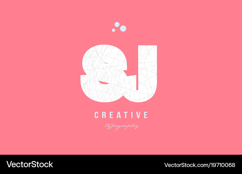 Design of alphabet letter logo combination Vector Image