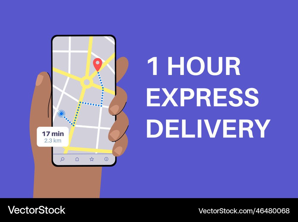 Fast delivery service Royalty Free Vector Image