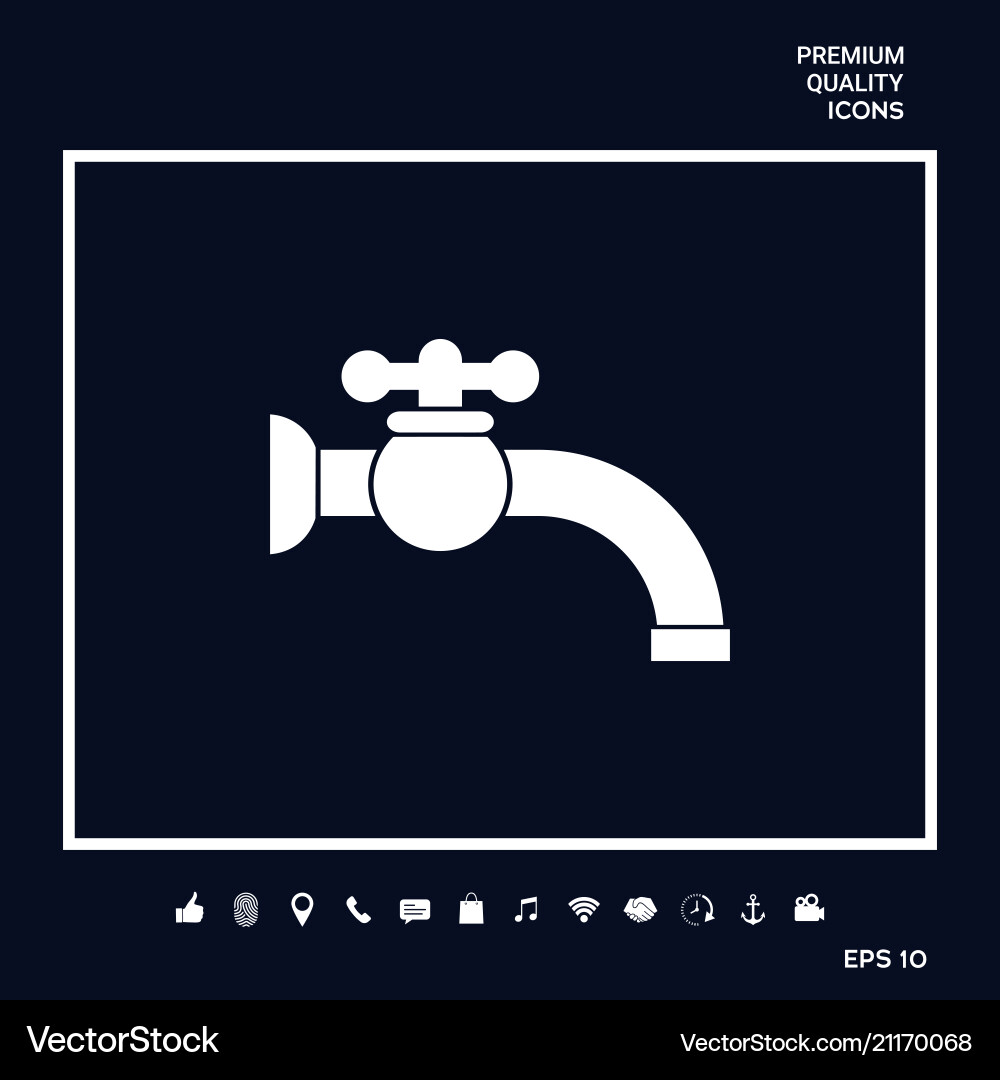 Faucet icon symbol Royalty Free Vector Image - VectorStock
