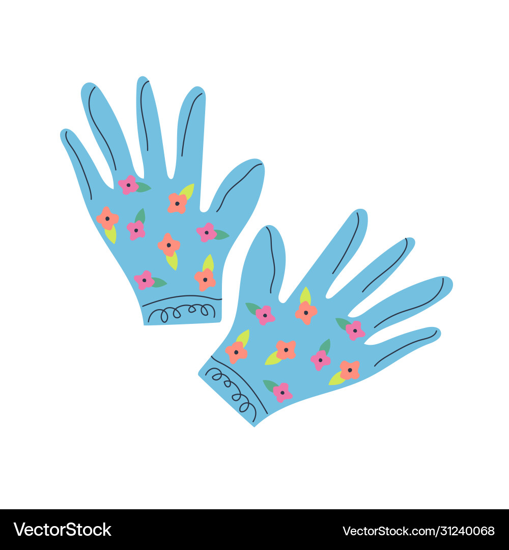 Gloves Royalty Free Vector Image - VectorStock