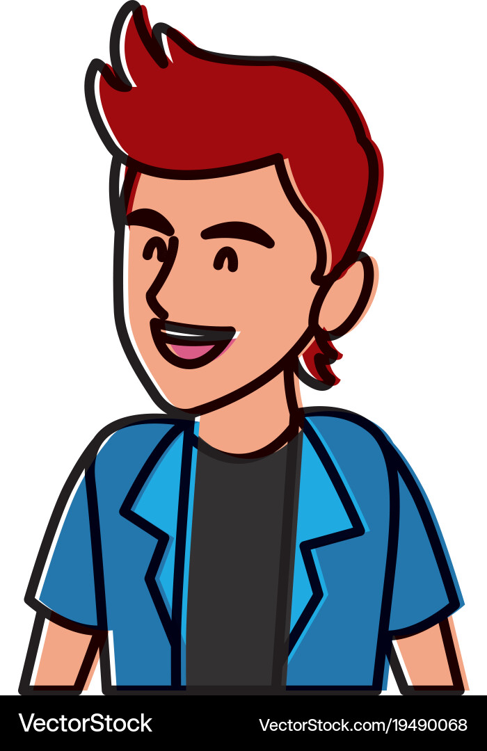 Man profile cartoon Royalty Free Vector Image - VectorStock