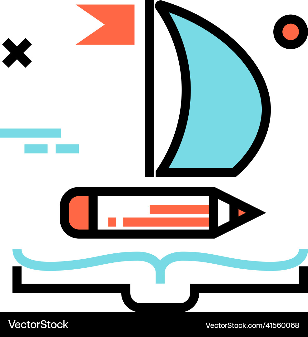 Scholarship icon education process study Vector Image