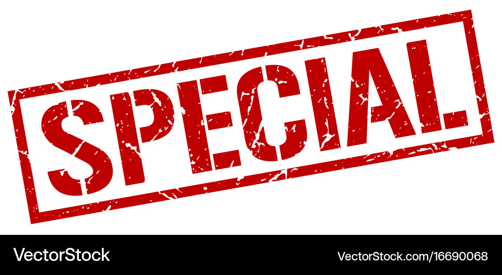 Special stamp Royalty Free Vector Image - VectorStock