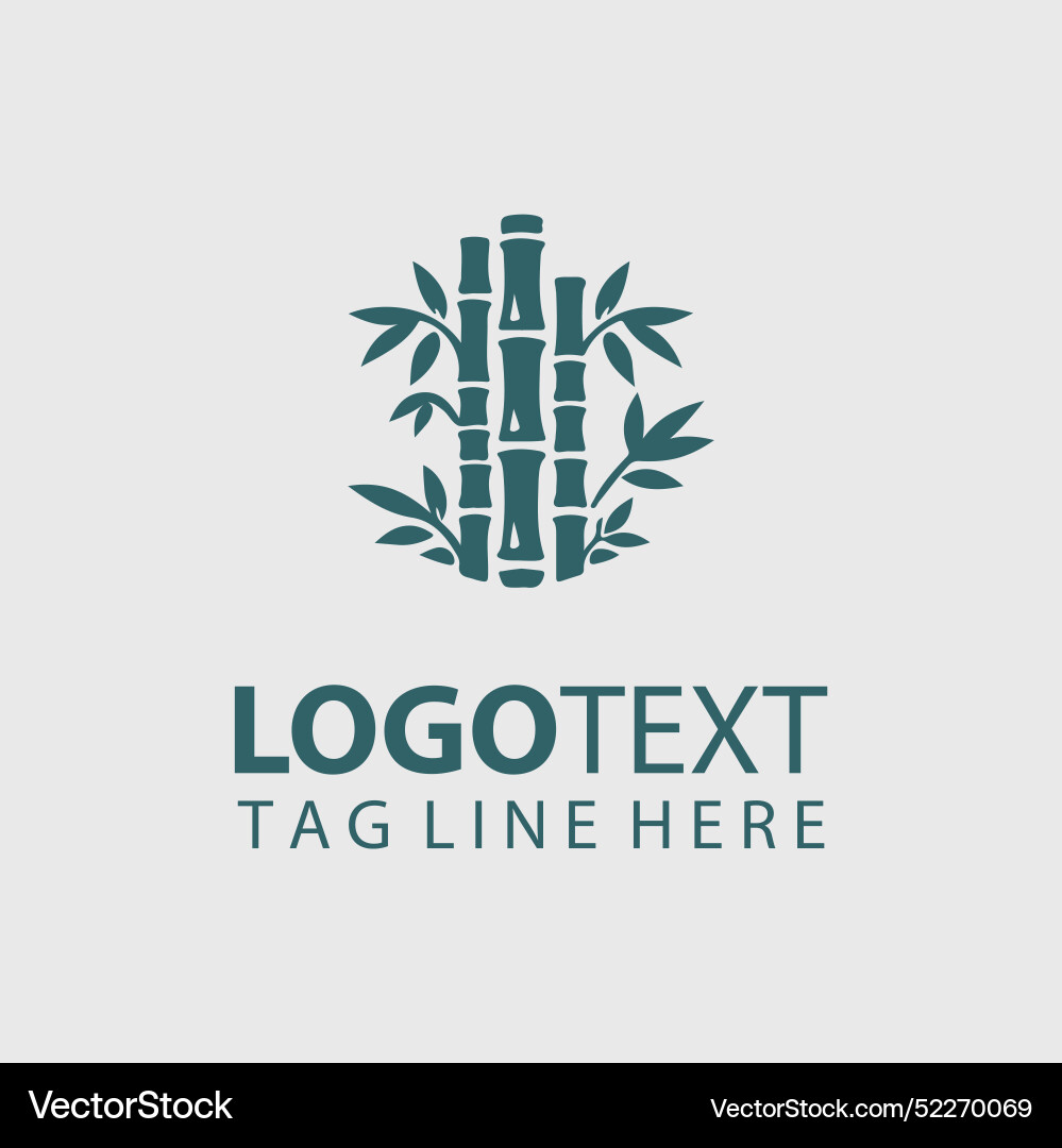 Bamboo logo Royalty Free Vector Image - VectorStock