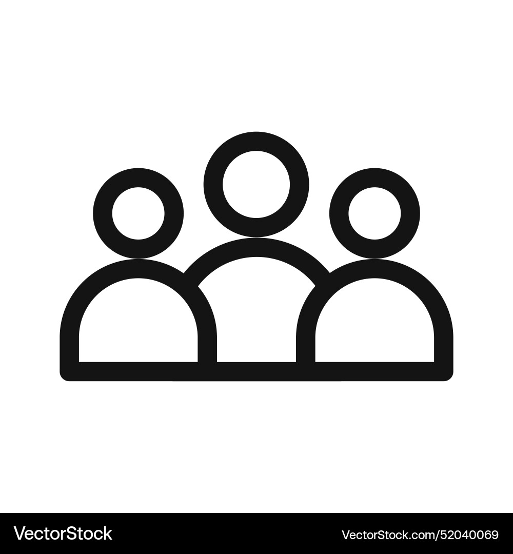 Candidate icon black and white sign Royalty Free Vector