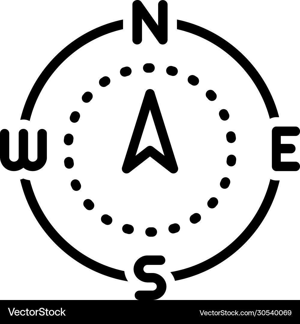 North Royalty Free Vector Image - VectorStock