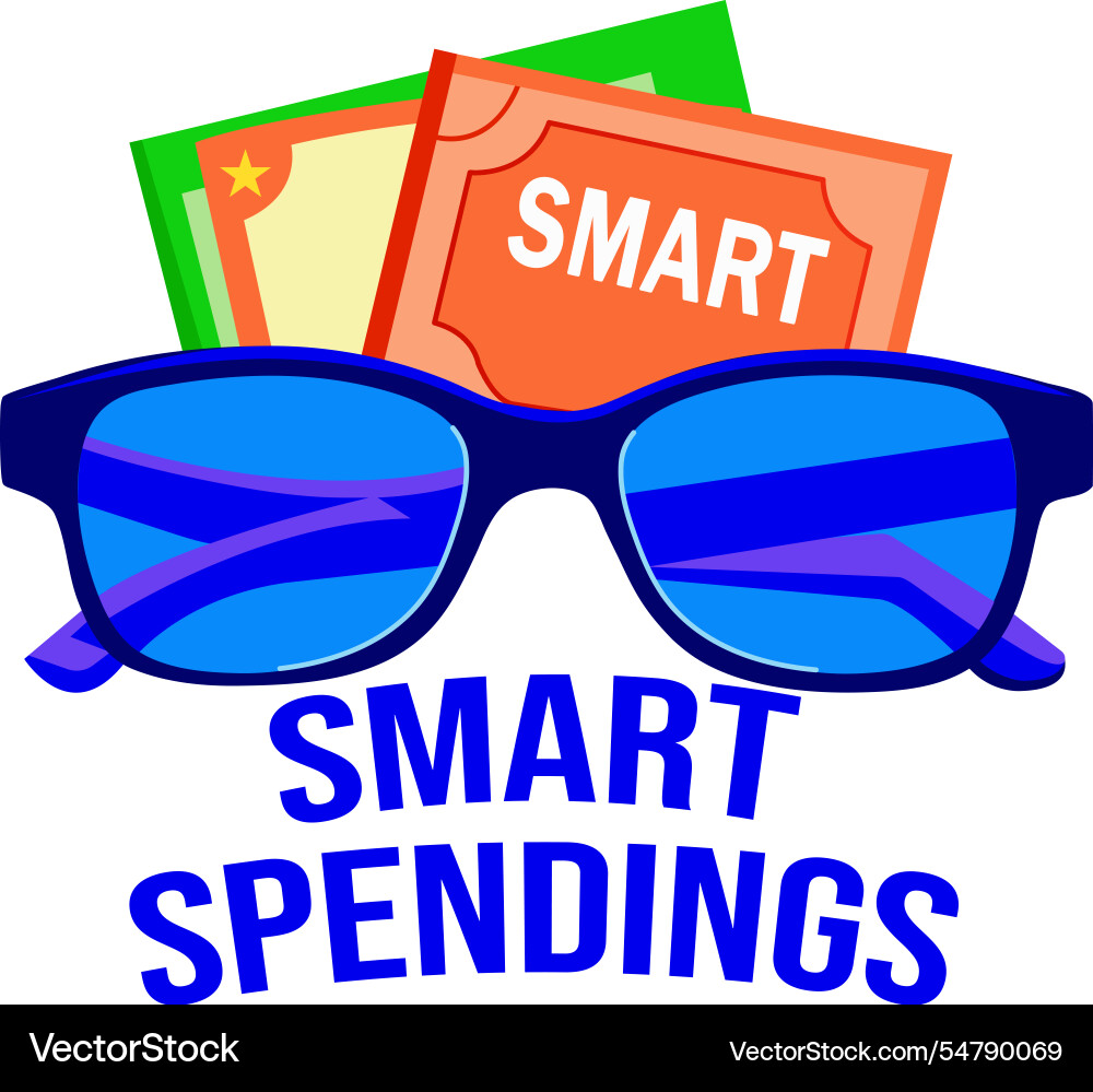 Smart spendings Royalty Free Vector Image - VectorStock