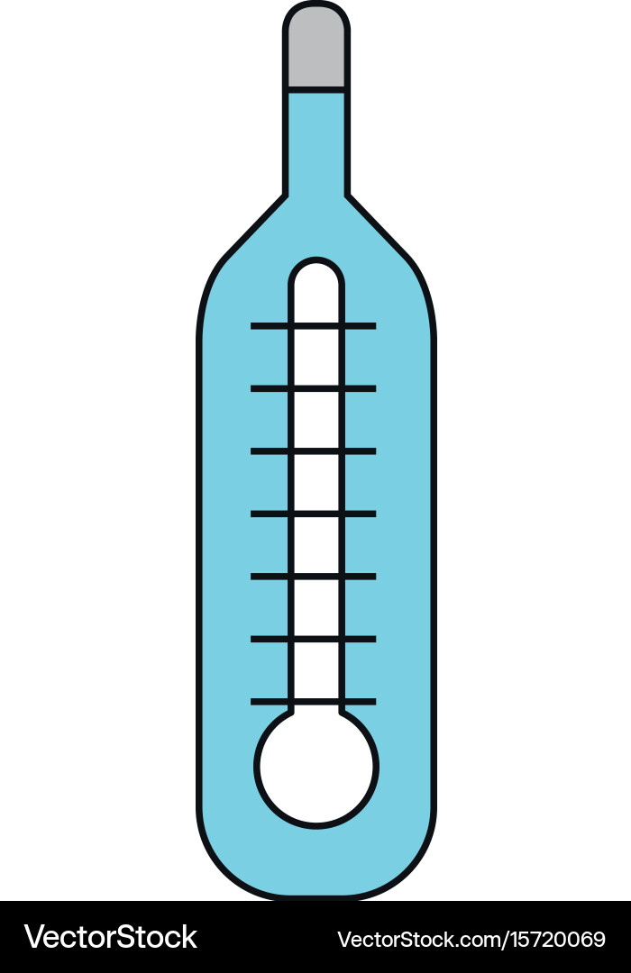 Thermometer temperature measure icon Royalty Free Vector