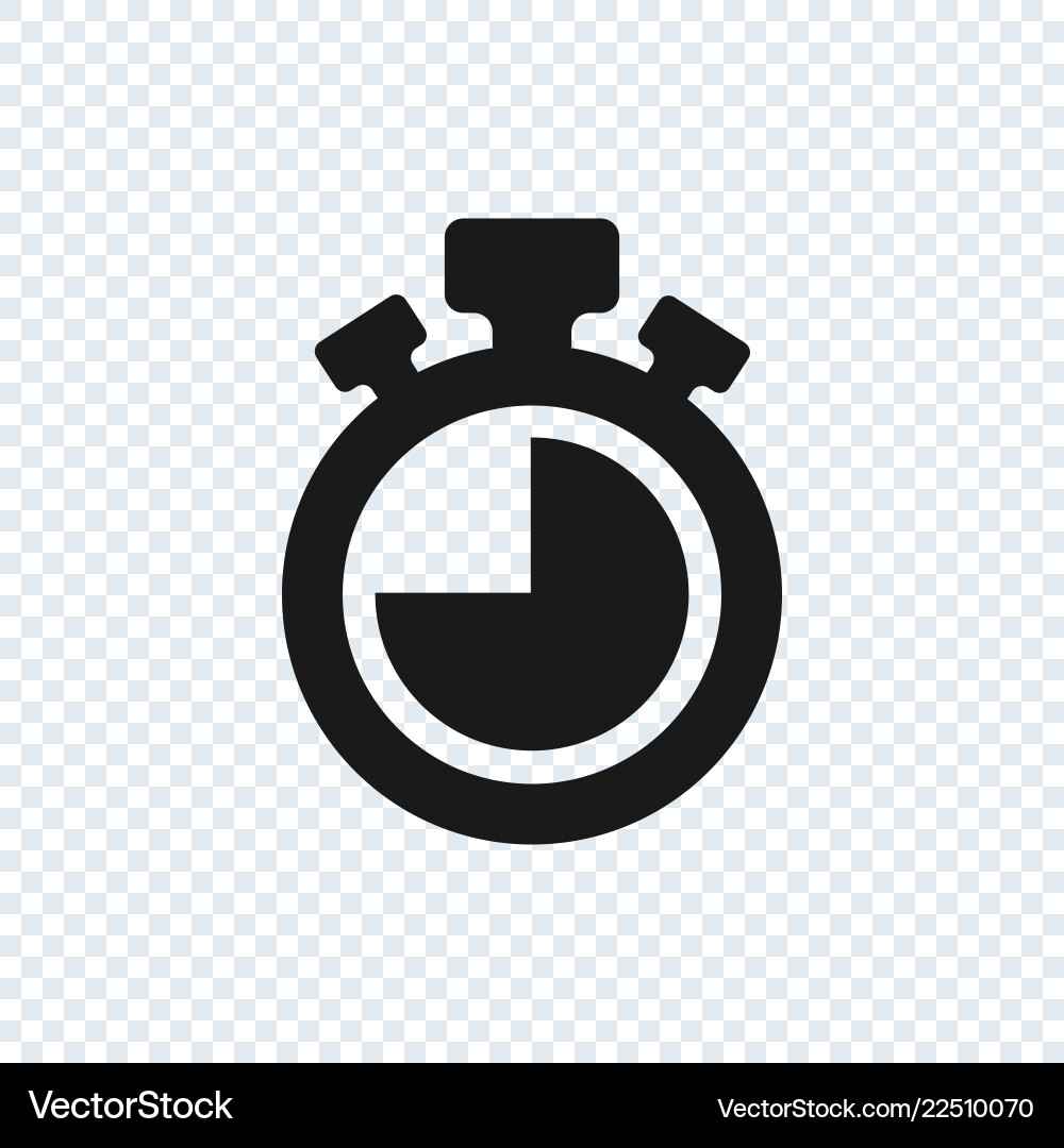 Chronometer-Symbol auf transparentem Hintergrund Vektorbild
