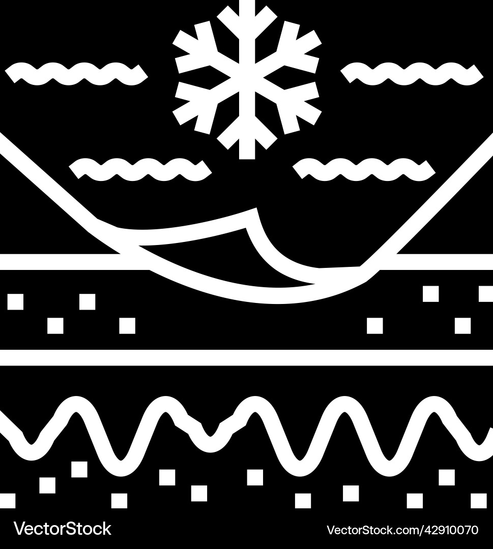 Cold problem skin glyph icon Royalty Free Vector Image