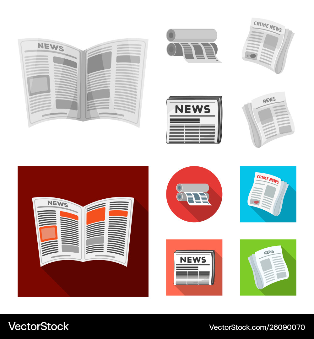 Daily and folded icon Royalty Free Vector Image