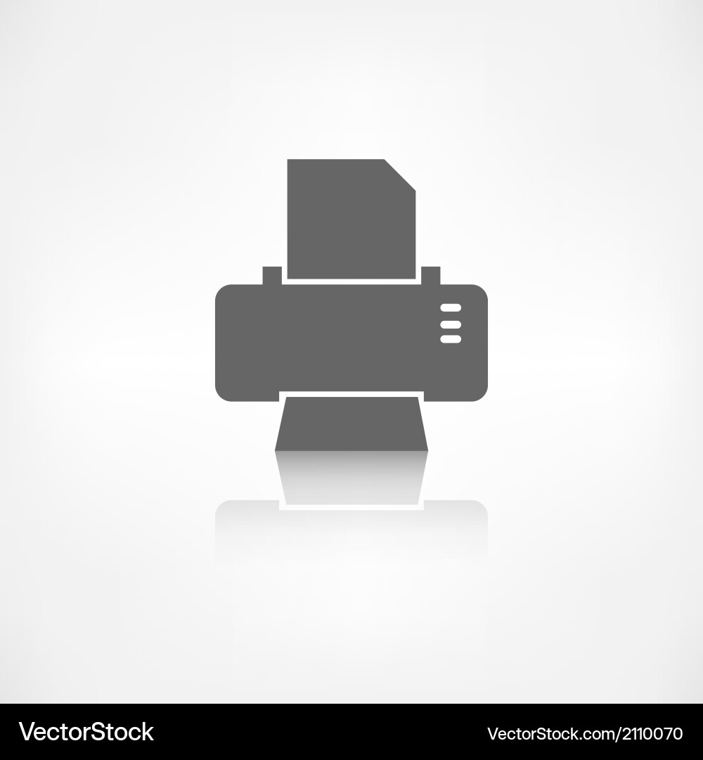 Printer web icon Royalty Free Vector Image - VectorStock