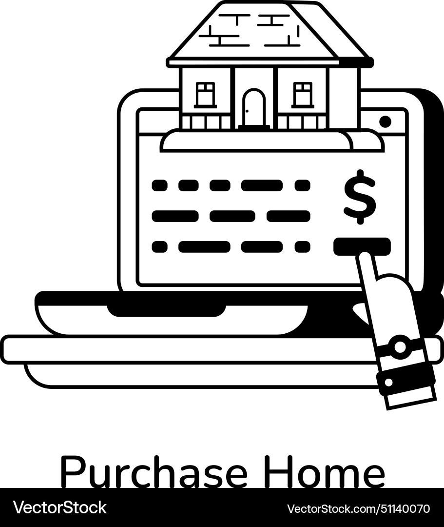 Purchase home Royalty Free Vector Image - VectorStock