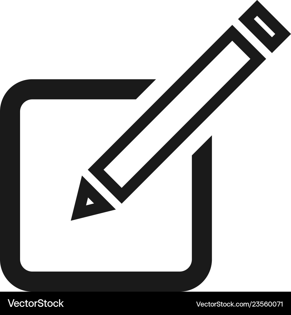 Edit icon graphic design template Royalty Free Vector Image