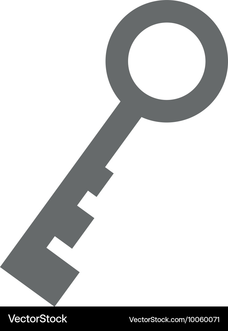 Retro key icon Royalty Free Vector Image - VectorStock