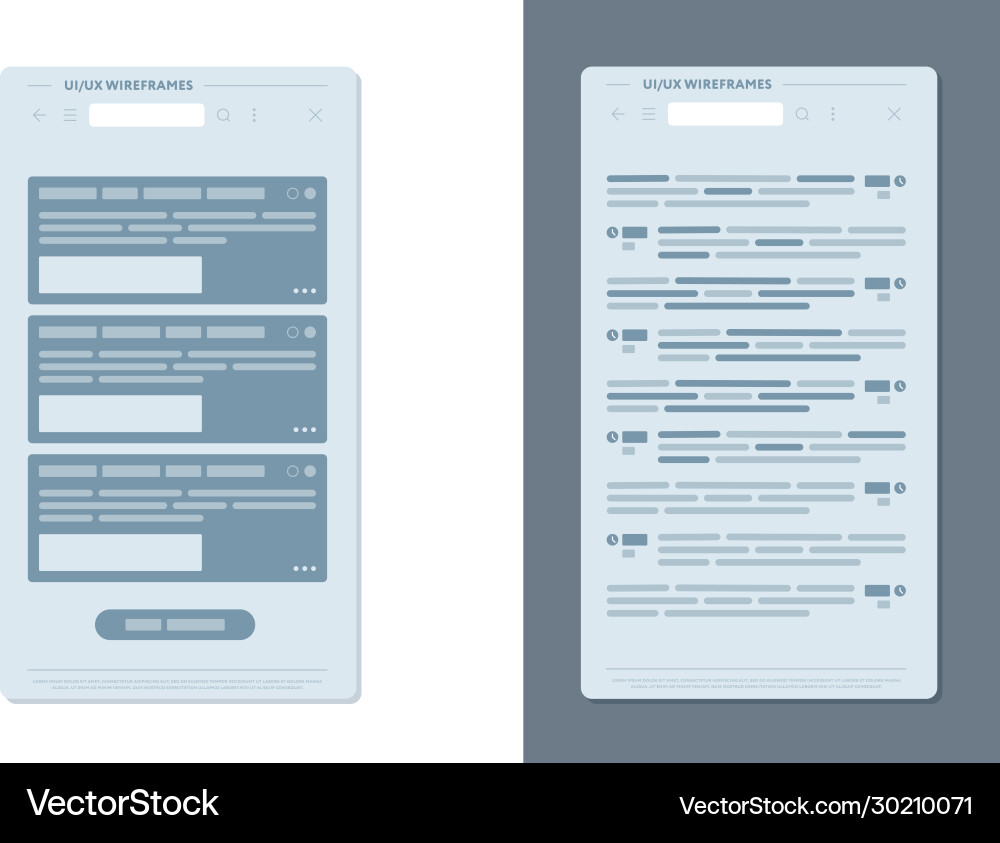 Sample network page Royalty Free Vector Image - VectorStock